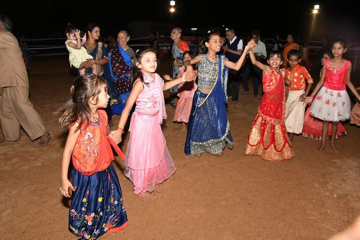 There is no Garba in jeans and T-shirt in Gujarati society. Different dress code for every day ...