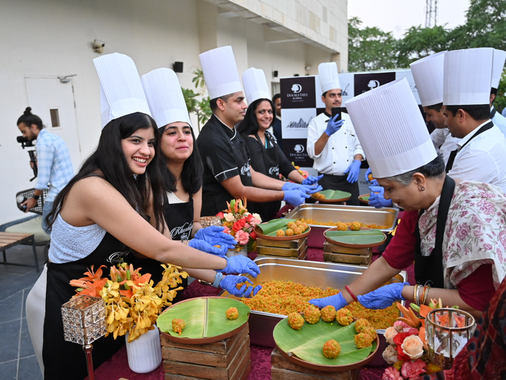 Festive season begins with laddu making ceremony