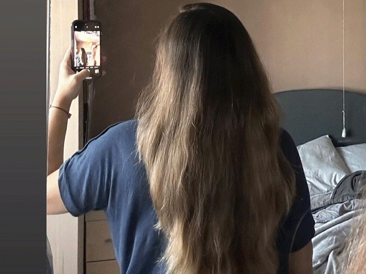 Bodyguard fame actress Hazel Keech donated her hair | बॉडीगार्ड फेम ...