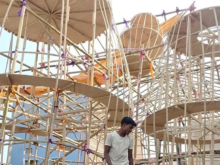 Pandal being built on the theme of Dholakpur of Chhota Bheem, will look ...