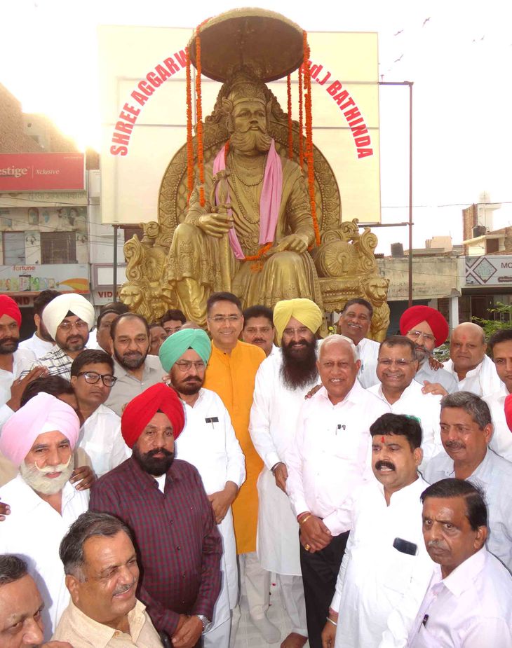 Inauguration of the huge statue of Maharaja Agrasen on his birth ...