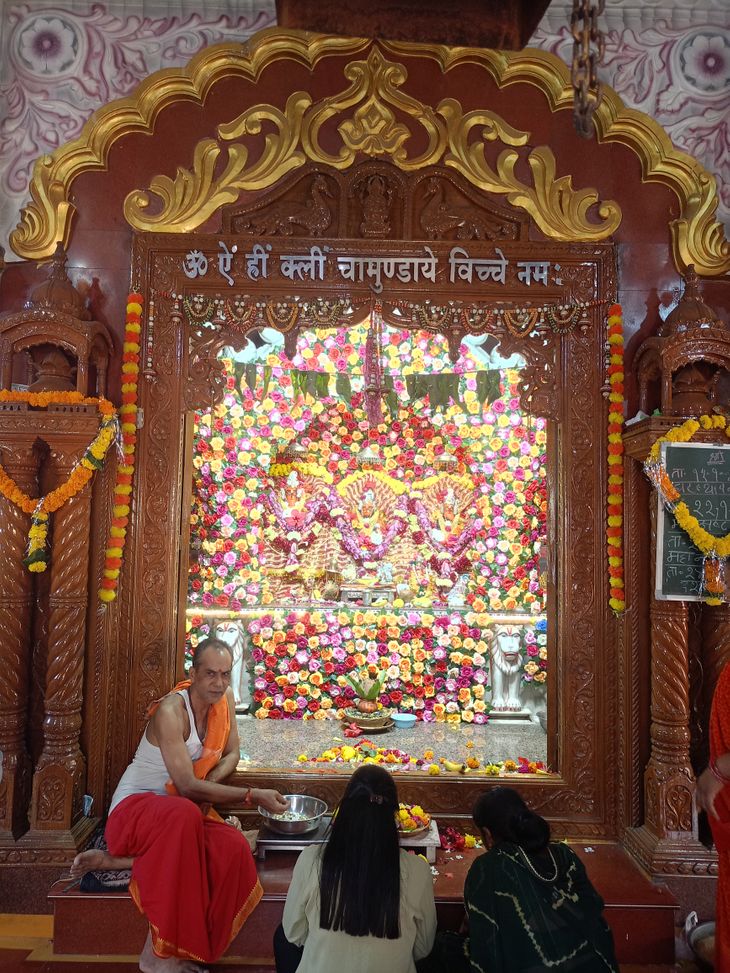Maa Kalika Devi is seen in three forms simultaneously in the temple ...