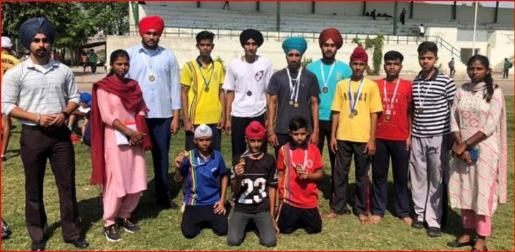 First in the Central Convent Lead Vanshdeep Hammer