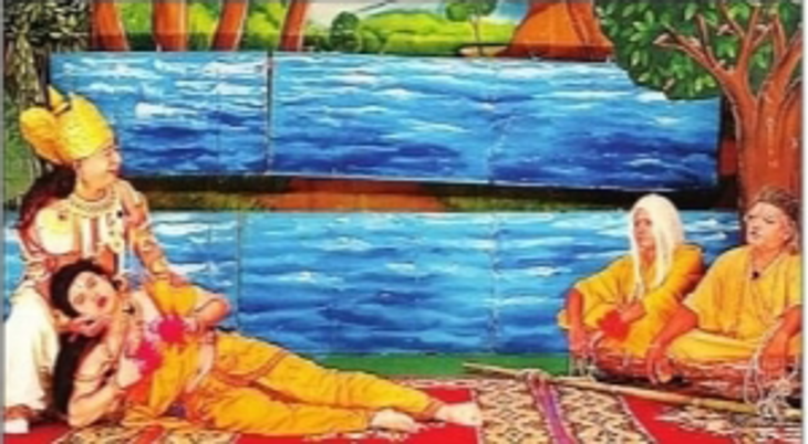 Shravan Kumar, who was collecting water from the river, died due to the piercing arrow of King ...