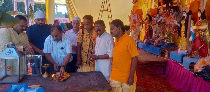 11th Sri Durga Puja festival celebrated at Jhanda Ground | झंडा ग्राउंड ...