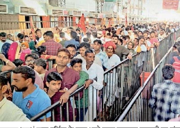 By changing the form of the traditional effigy of Ravana, it was shown ...