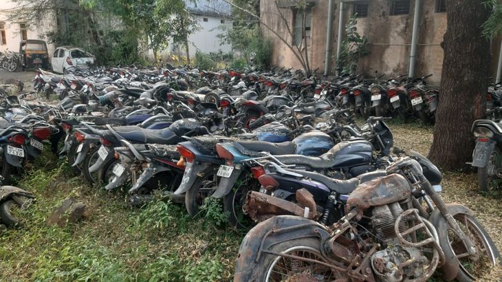 Seized vehicles have been rusting and kept in the police station for ...