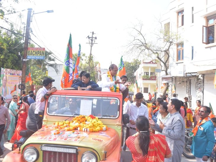BJP candidates reach Rau's urban colonies, will go on bike rally on ...