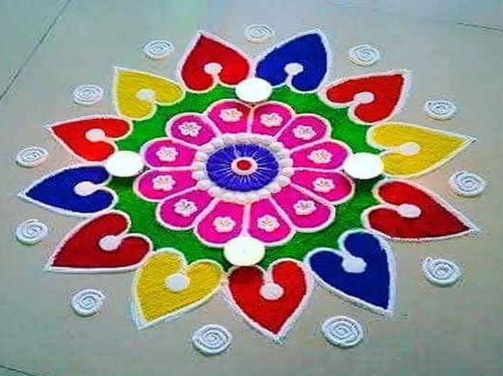 Different shapes of Rangoli teach to be tolerant towards others ...