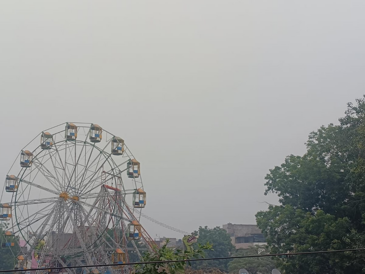 Weather changed in Agra, cloudy, strong wind blowing