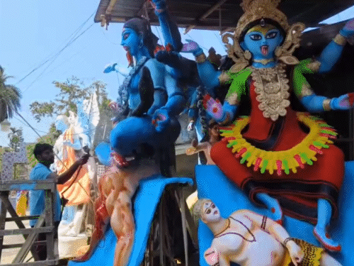 Preparation for Kali Puja in Assam | असम में काली पूजा की तैयारी ...