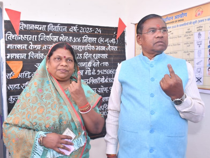 Voting starts in Mandla district | मंडला जिले में 79.36% मतदान: निवास ...