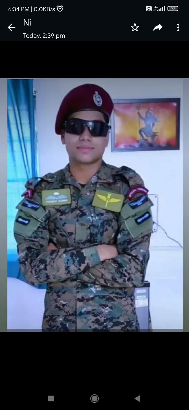 Dead body of Air Force jawan reached, people paid tribute, bid farewell ...