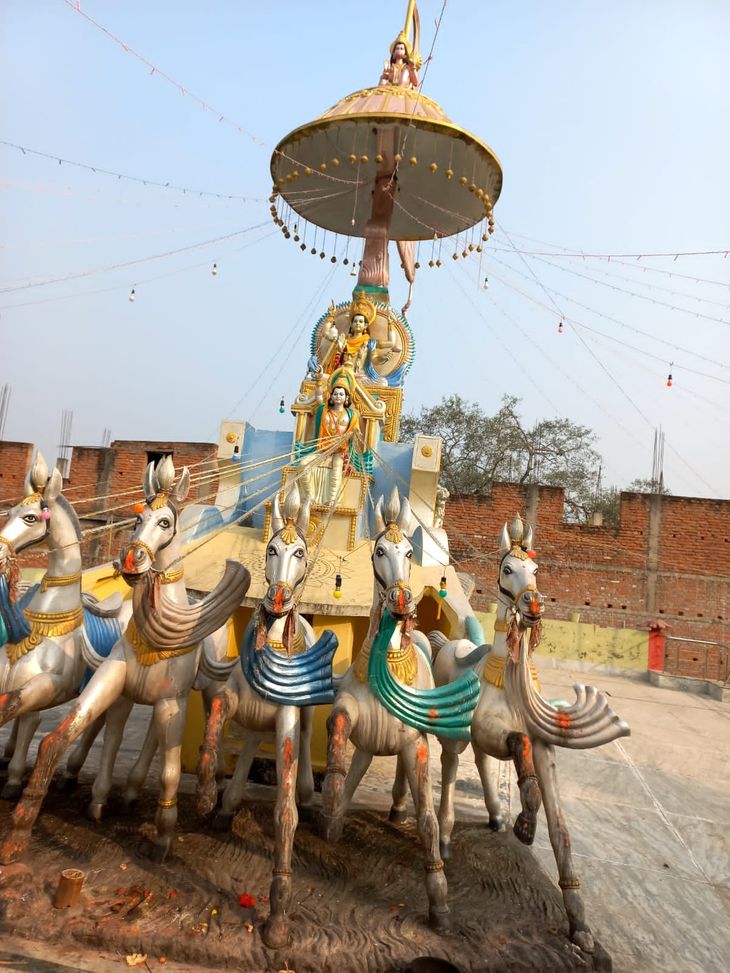 The 45 feet high Sun Temple of Gadkha is quite famous for its grandeur ...
