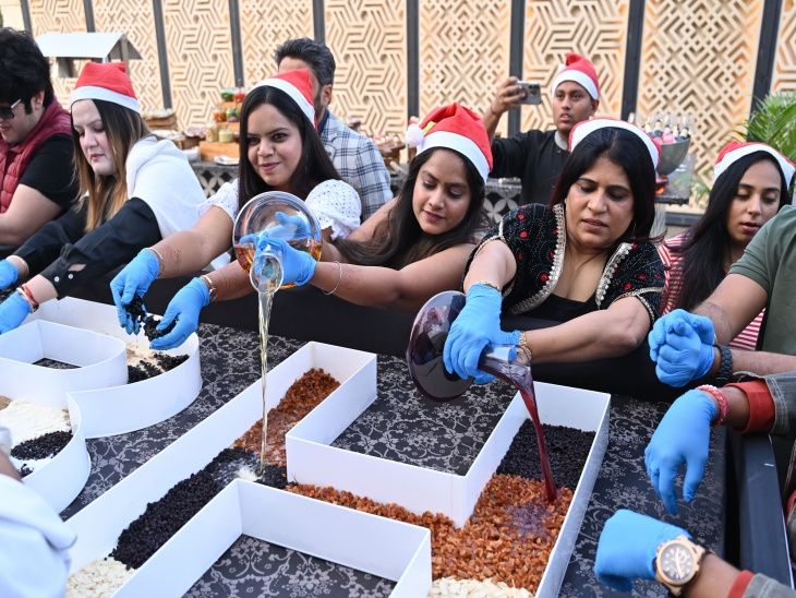 Cake mixing ceremony celebrated in traditional style