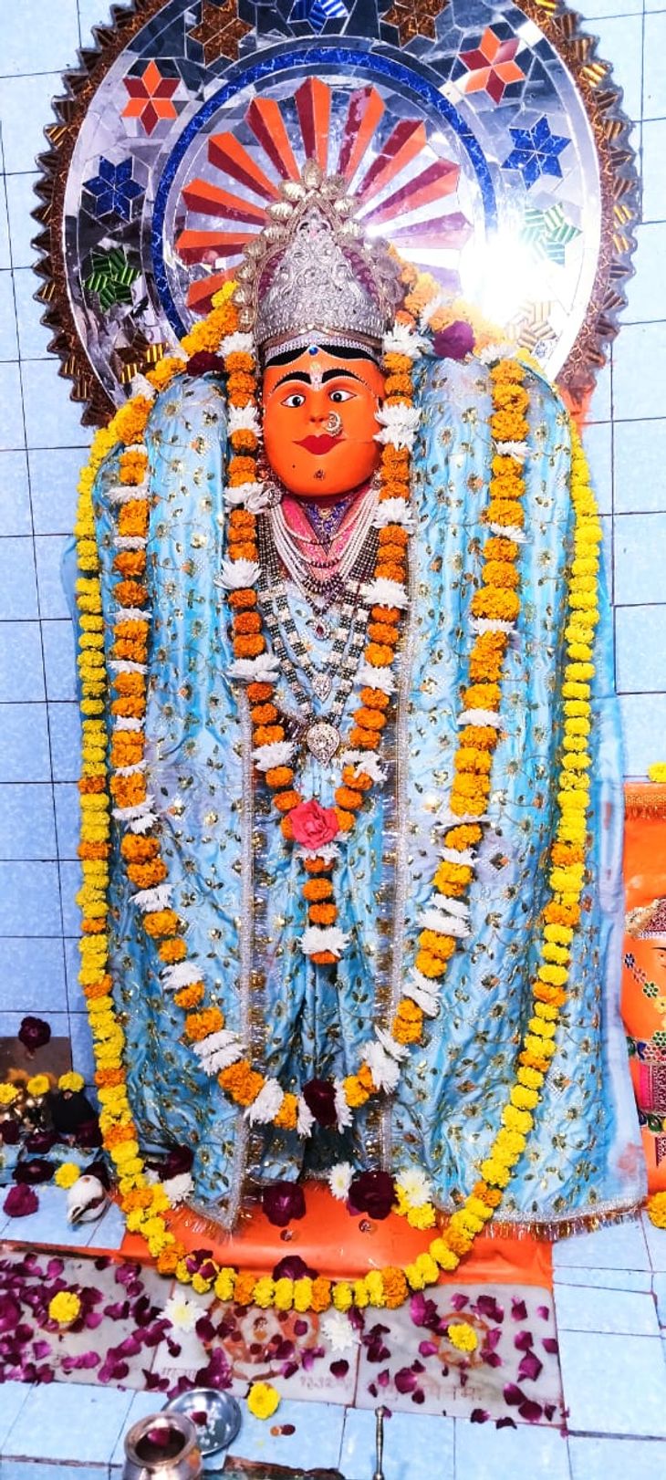 Decorated Mata Chamunda in Chamunda Mata Temple | चामुंडा माता मंदिर ...