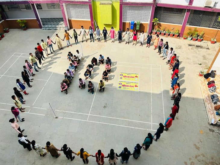 World Human Rights Day celebrated by forming a human chain | मानव ...