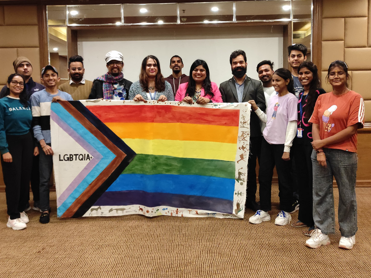 Flag making ceremony got support from artists across the state