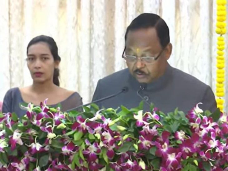 Chhattisgarh Protem Speaker Oath Update; Ramvichar Netam | Vishnu deo ...