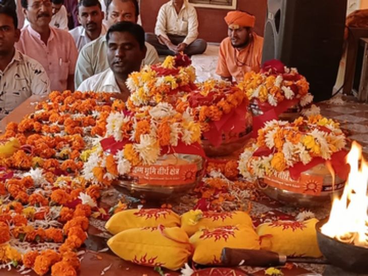 Akshat Kalash worshiped from Ayodhya reaches Jalore