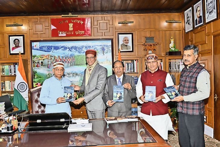 Dr. Manglesh's book The Secret of Happiness was launched at Raj Bhavan ...