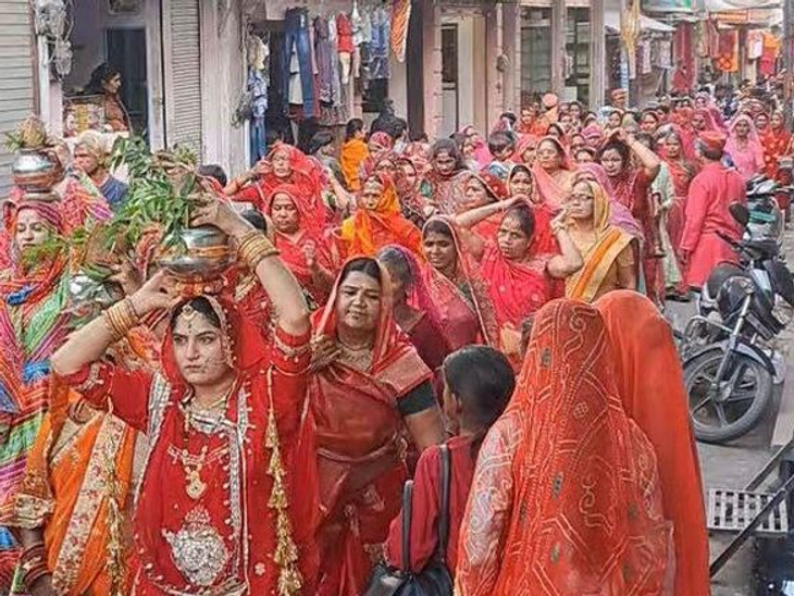 Kalash Yatra of Mata Rani Bhatiyani taken out in Pali | माता राणी ...