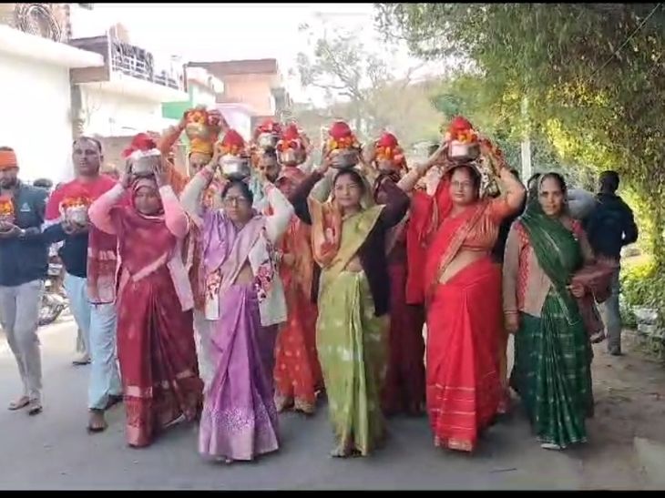 Akshat Kalash procession started in Niwari