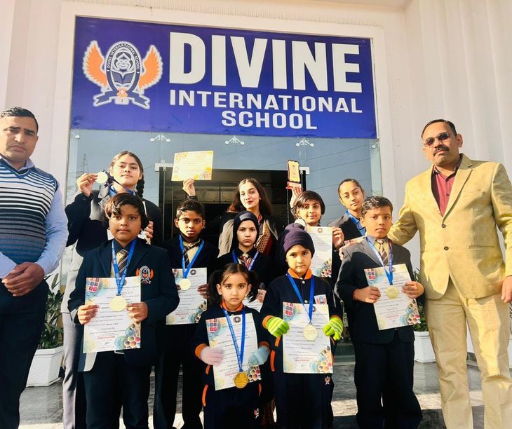 9 children of Divine School won the National Talent Search Competition ...