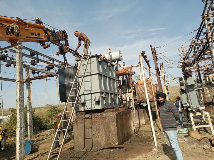 Transformer with capacity increase installed after keeping power off ...