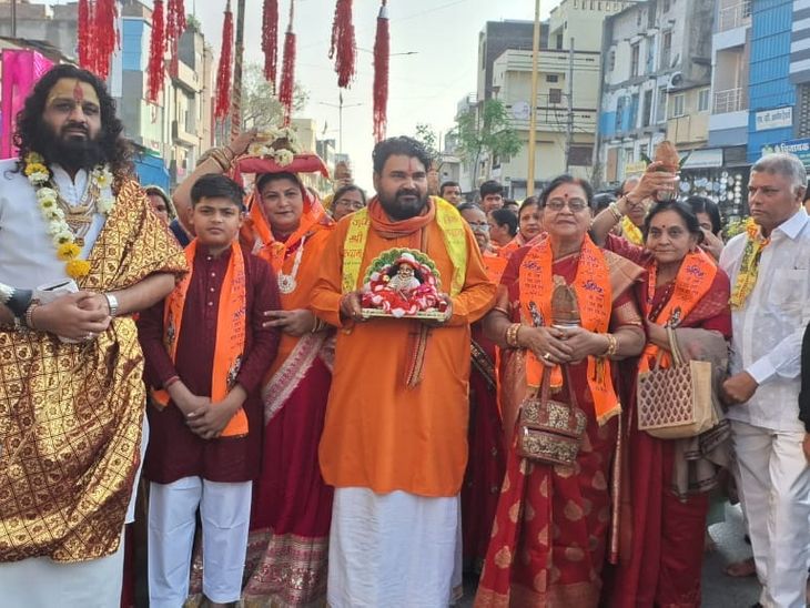 Seven Day Bhagwat Katha At The Gulf Temple In Indore इंदौर में खाड़ी