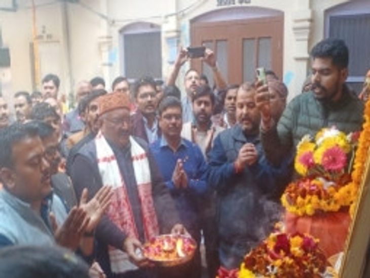 Akshat-Kalash for Ram temple distributed on the blocks | ब्लॉकों पर ...