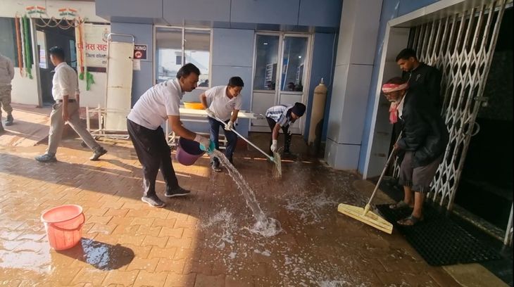 Cleanliness campaign conducted in hospital