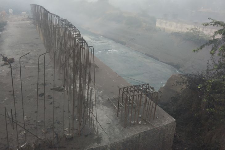 Bridge work on double canal stuck, if delayed then there will be ...