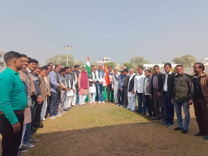 Foundation day of Congress celebrated in Niwai | निवाई में मनाया ...