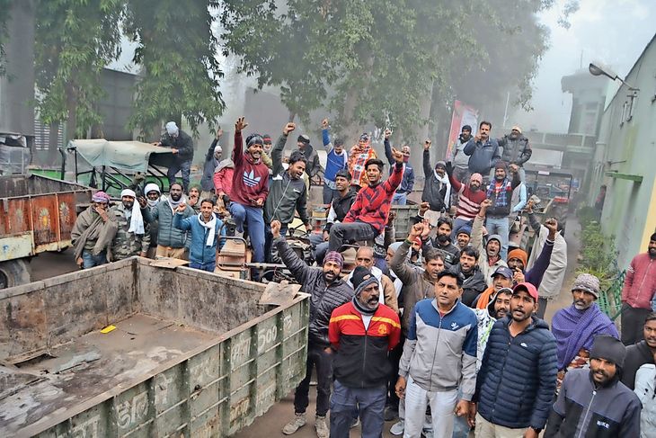 Garbage collection trolley drivers go on strike, angry over not getting ...