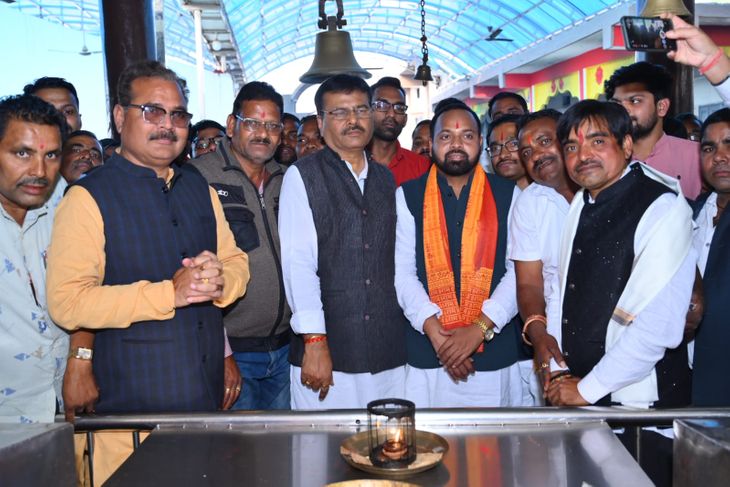 Shri Ram temple will be built in Bemetara with public cooperation: Deepesh Sahu | बेमेतरा में ...