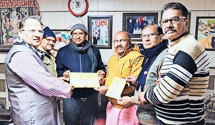 Invitation letter given to Murari Lal for life consecration ceremony in ...