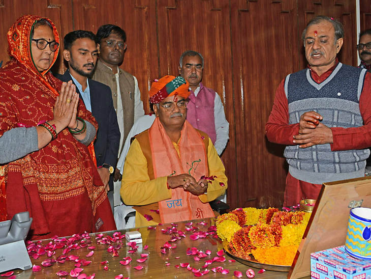 Minister Madan Dilawar Took Charge कैबिनेट मंत्री मदन दिलावर ने पदभार