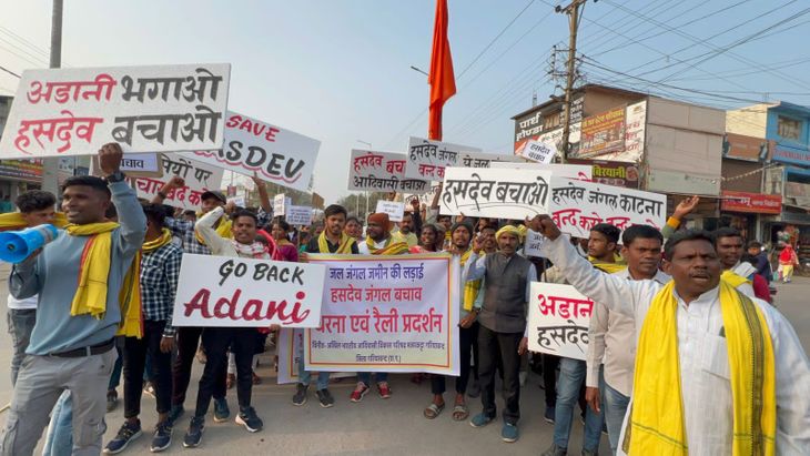 Tribal society took out a rally against the cutting and mining of ...