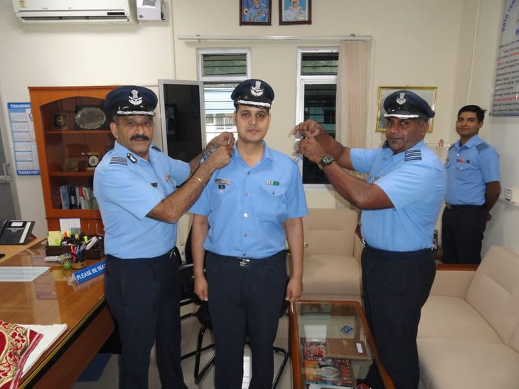 Amit of Khairthal became wing commander | खैरथल के अमित विंग कमांडर बने ...