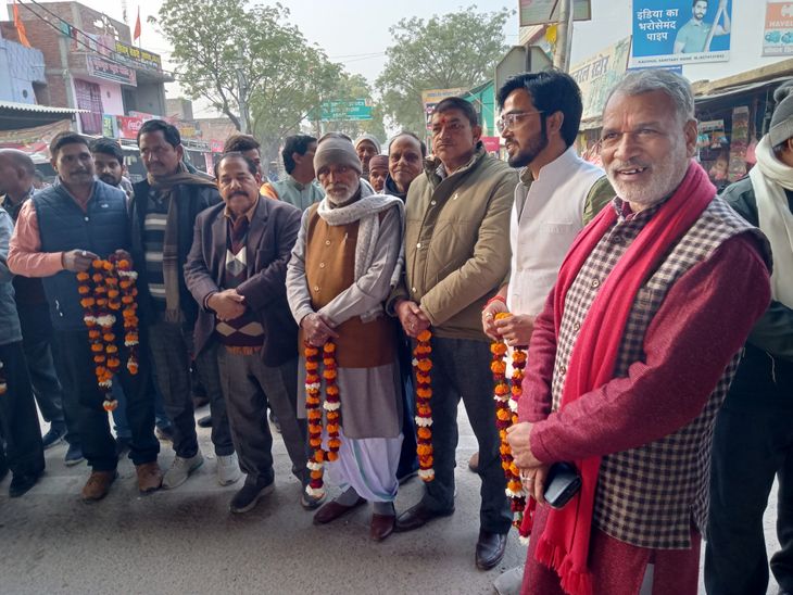 Shri Ram Avirbhav Yatra reached Milkipur | मिल्कीपुर पहुंची श्री राम ...