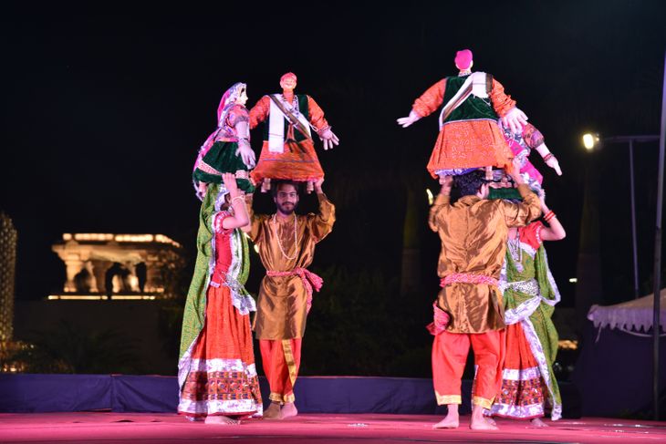 Presentation of Gangaur dance in Triveni Museum | त्रिवेणी संग्रहालय ...
