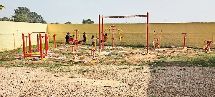 Open gym set up in girls residential school | बालिका आवासीय विद्यालय ...