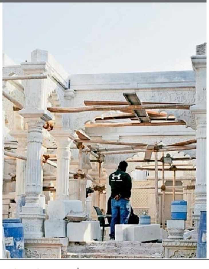 Shanti Gurudev's Dham Mini Mandoli is being built in front of Terapanth ...