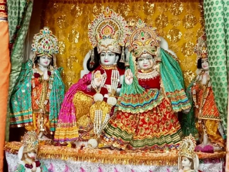 Ram Raj installed on throne in Hindaun | हिण्डौन में राम राज सिंघासन पर ...