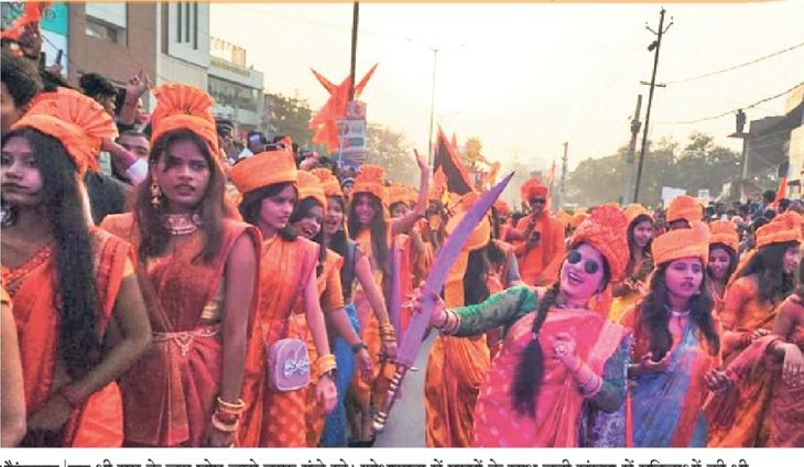 The city echoed with Jai Ghosh of Jai Shri Ram