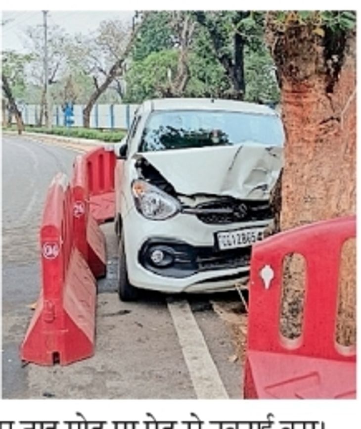 Car collides with tree, NTPC hospital doctor dies | पेड़ से टकराई कार ...