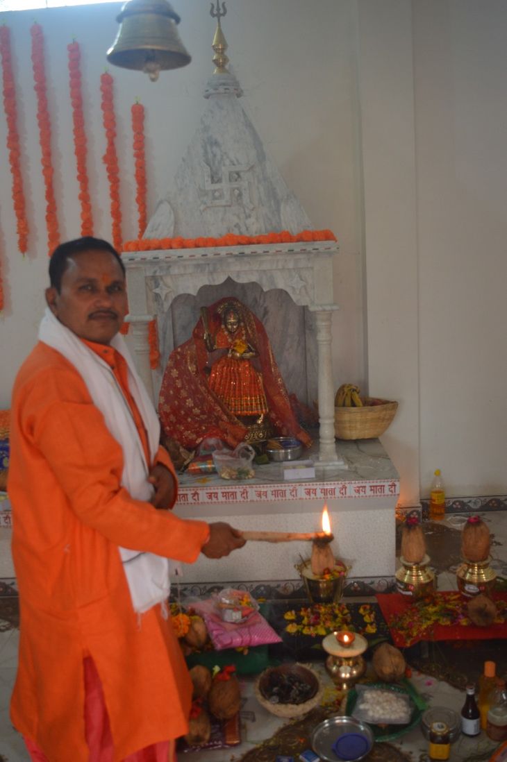 Revival of the statue of Shitala Mata made of eight metals in Raudra ...