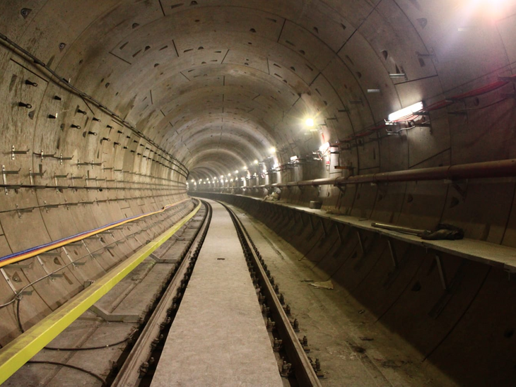 Construction work completed in underground section of Agra Metro