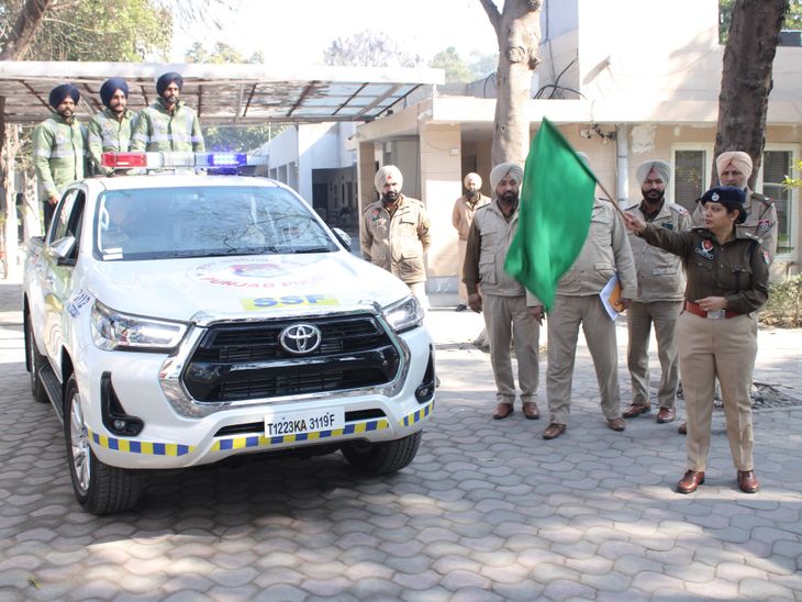Khanna Road Safety Force vehicle deployed on National Highway | खन्ना ...